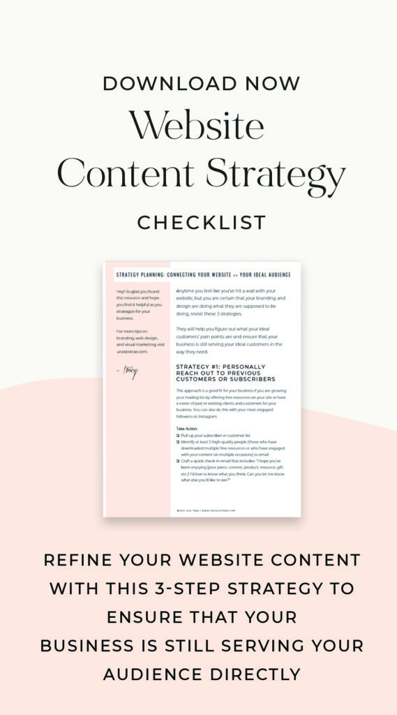 Get Your Website Content Strategy Checklist - Uno Dos Trae | Custom Web ...
